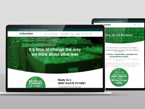 Revolution Label Website design - Mystique Brand Communications