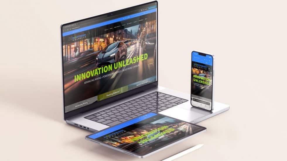 Northern Graphite Website Design - Mystique Brand Communications