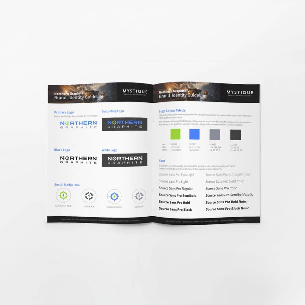 Northern Graphite Brand Guideline - Mystique Brand Communications